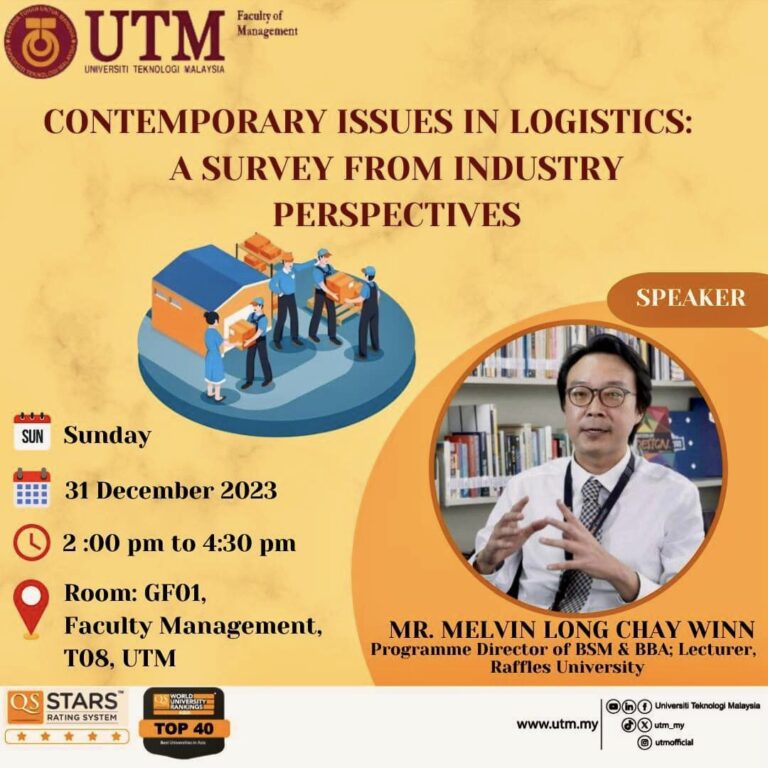 “Contemporary Issues in Logistics: A Survey from Industry Perspectives ...