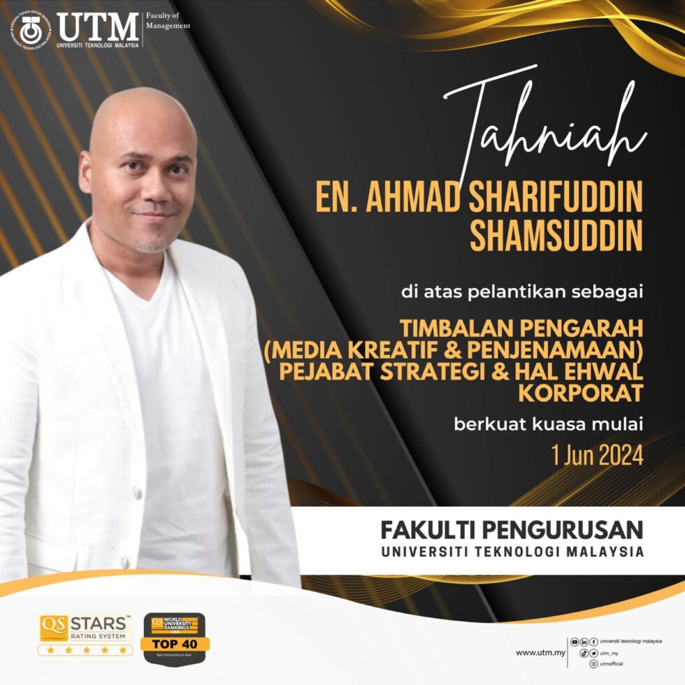 Tahniah En Ahmad Sharifuddin bin Shamsuddin | Faculty of Management
